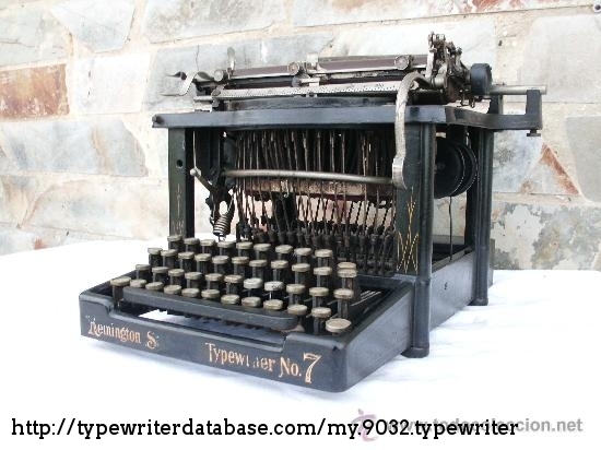 1898 Remington 7 on the Typewriter Database