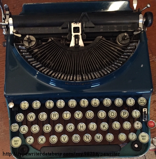 1930 Remington Portable 3 on the Typewriter Database