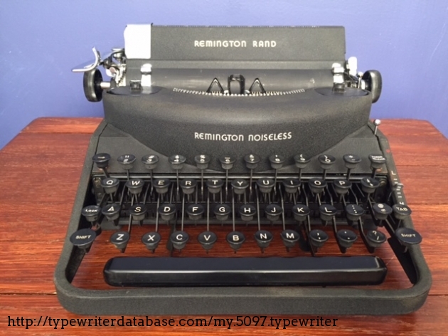 1948 Remington Noiseless 7 on the Typewriter Database