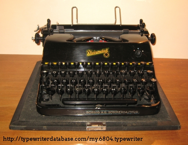 1952 Rheinmetall KsT on the Typewriter Database