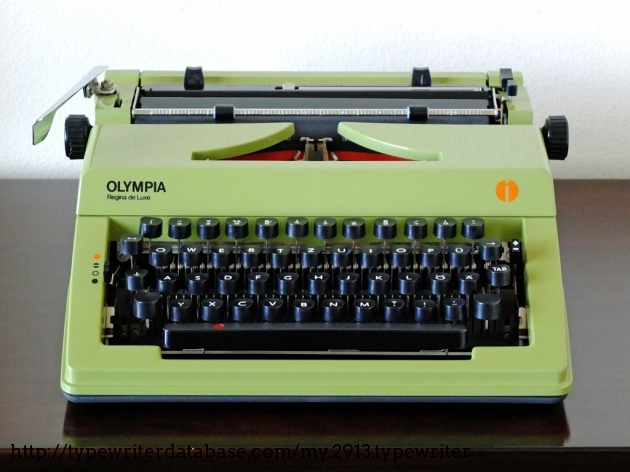 1982 Robotron Olympia Regina De Luxe on the Typewriter Database