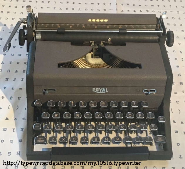 1948 Royal Arrow on the Typewriter Database