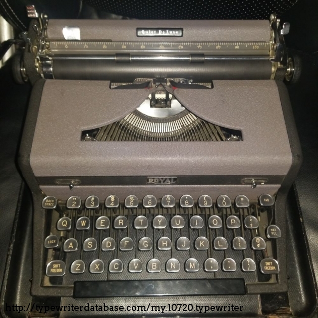 1948 Royal Quiet De Luxe on the Typewriter Database