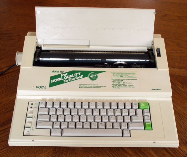 1986 Royal (Nakajima) Alpha 110 on the Typewriter Database