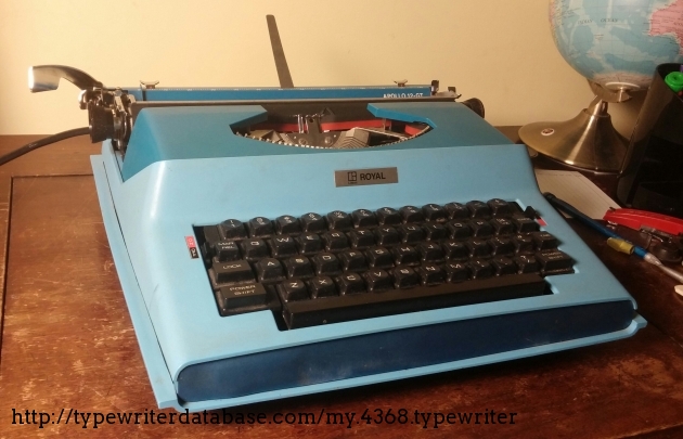 1972 Royal (Silver-Seiko) Apollo 12-GT on the Typewriter Database
