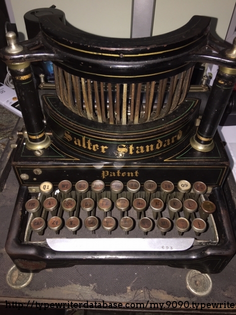 1901 Salter Improved No. 6 on the Typewriter Database