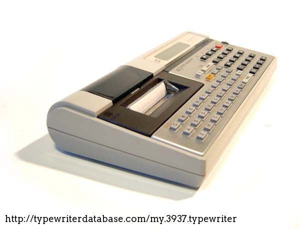 1981 Sharp Memowriter EL-7001 on the Typewriter Database