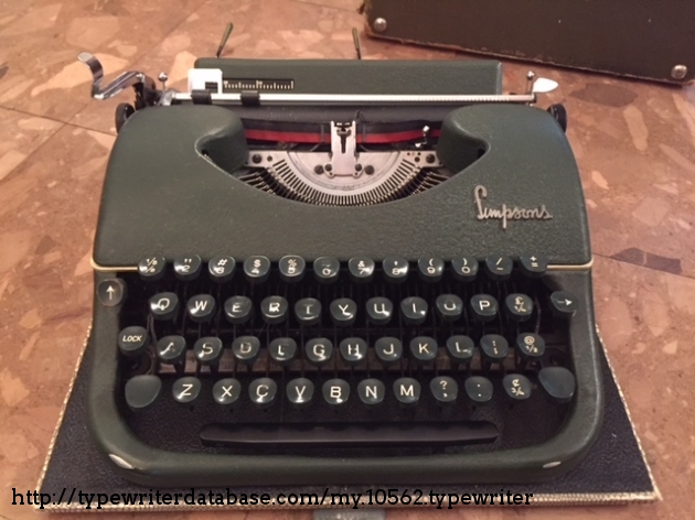 1956 Simpson's (Oliver) Portable on the Typewriter Database