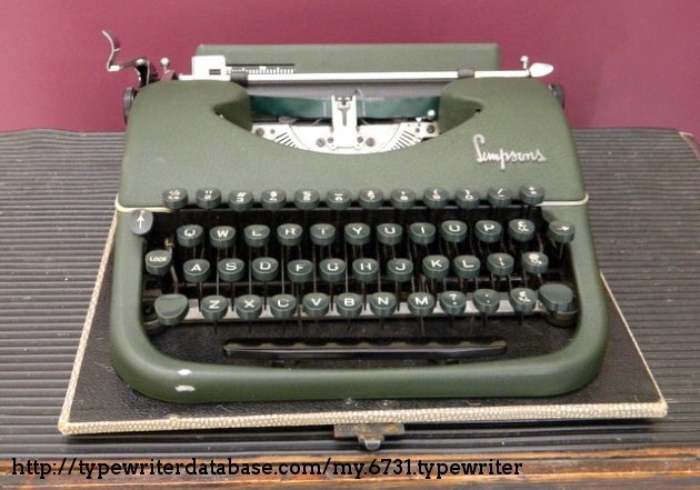 1955 Simpson's (Oliver) Portable on the Typewriter Database