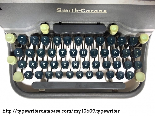 1949 Smith Corona Super Speed on the Typewriter Database