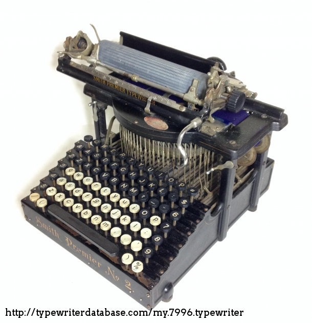 1898 Smith Premier 2 on the Typewriter Database