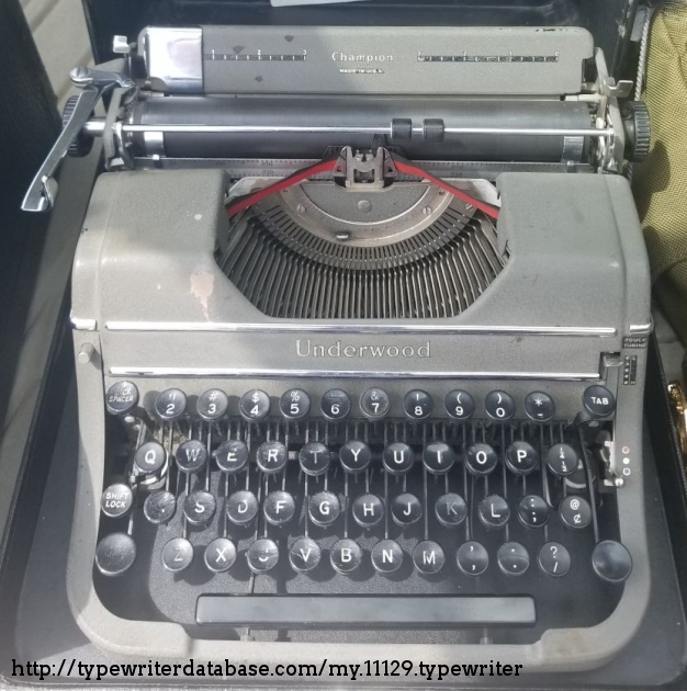 1946 Underwood Champion on the Typewriter Database