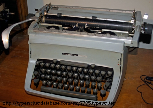 1968 Underwood Touchmaster Five on the Typewriter Database