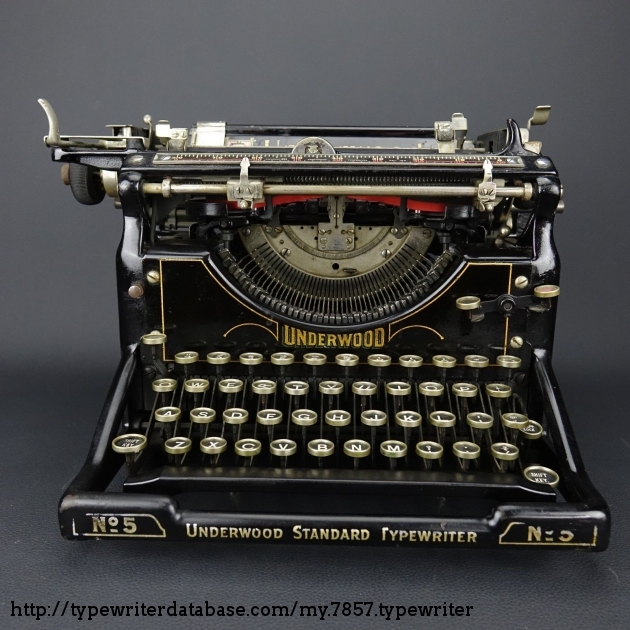 1927 Underwood 5 on the Typewriter Database