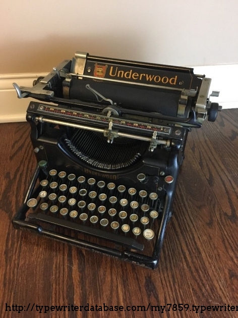 1927 Underwood 5 on the Typewriter Database