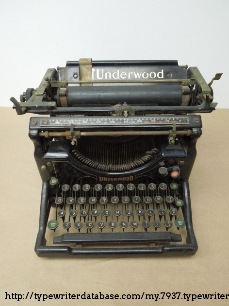1927 Underwood 5 on the Typewriter Database