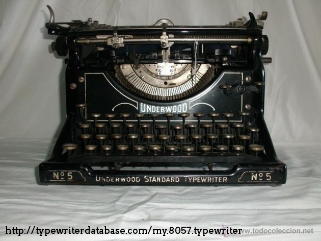 1925 Underwood 5 on the Typewriter Database