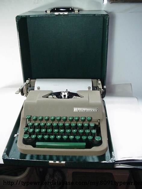 1954 Underwood Leader on the Typewriter Database