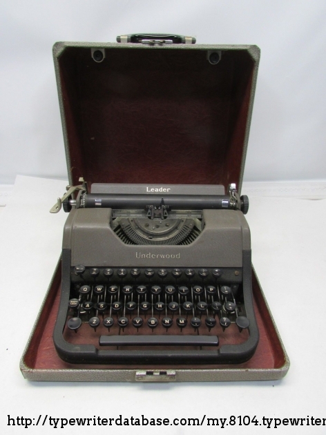1950 Underwood Leader on the Typewriter Database