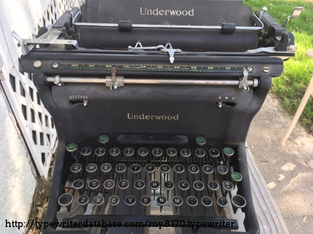 1941 Underwood S on the Typewriter Database