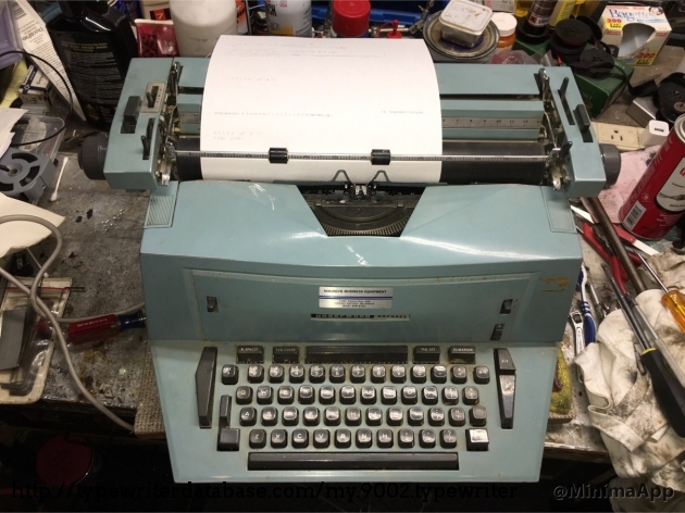 1962 Underwood Raphael on the Typewriter Database