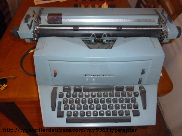 1965 Underwood Raphael on the Typewriter Database