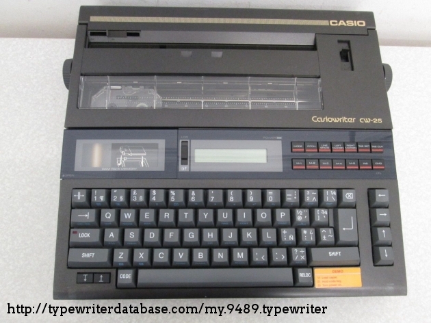 198X Casio Casiowriter CW-25 on the Typewriter Database