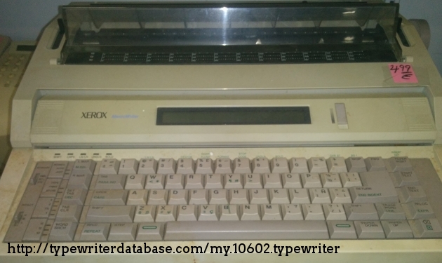 198X Xerox MemoWriter on the Typewriter Database