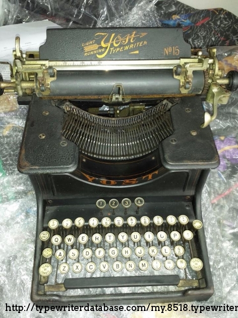 1908 Yost 15 on the Typewriter Database