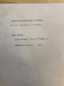 1915 Imperial B on the Typewriter Database