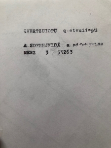 1931 Merz 3 on the Typewriter Database