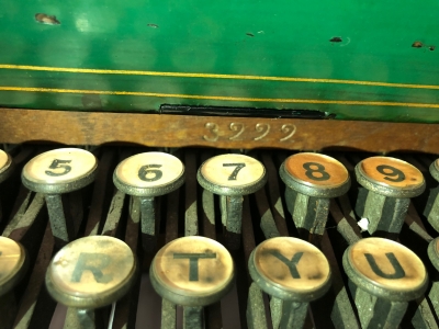 1874 Sholes & Glidden Type Writer on the Typewriter Database
